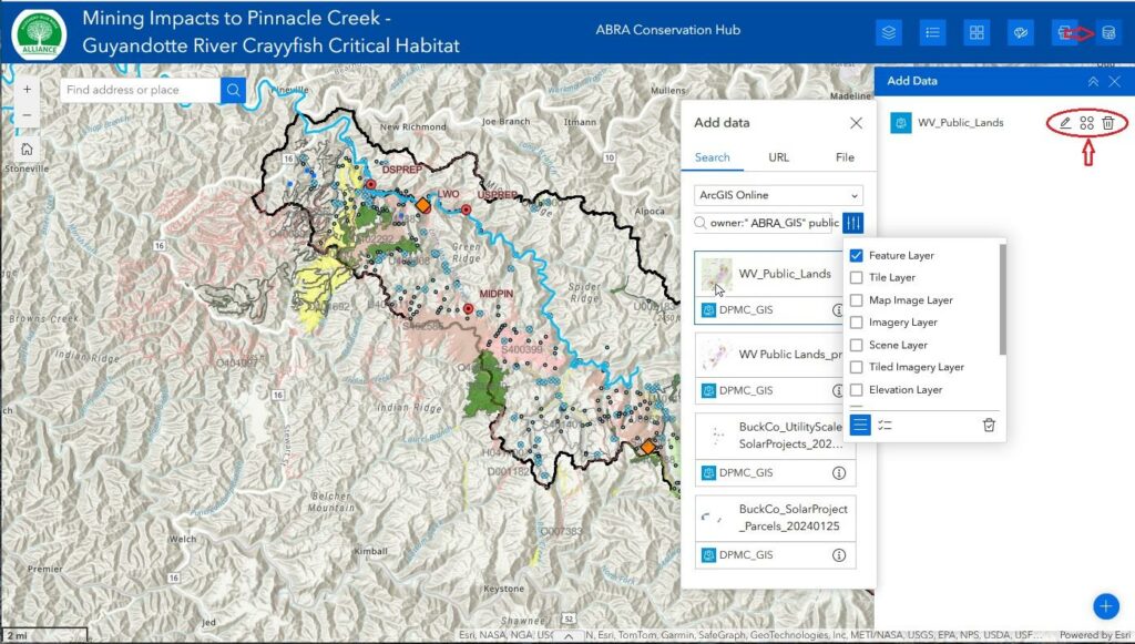 Conservation Hub Overview and User Guide - Allegheny-Blue Ridge Alliance